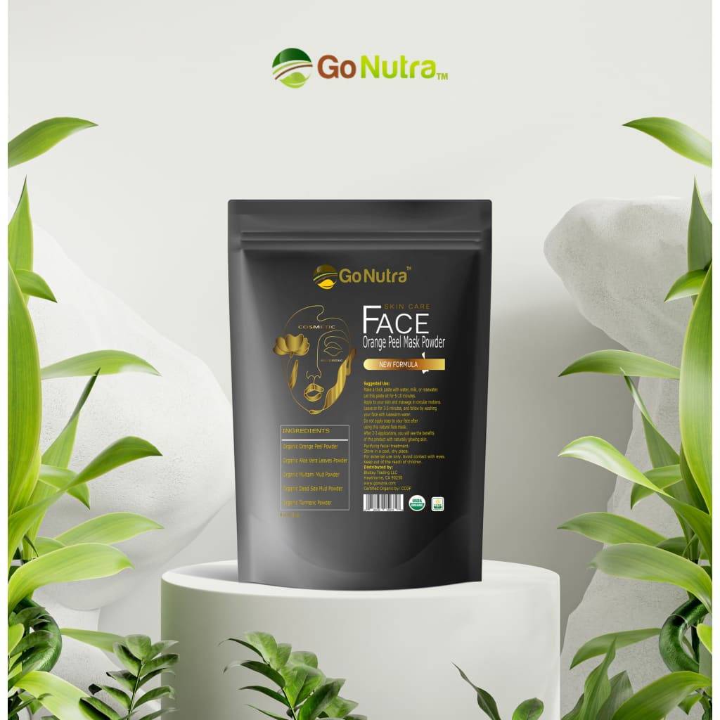 Orange Peel Facial Mask Powder Organic 8 oz - Organic – Go Nutra